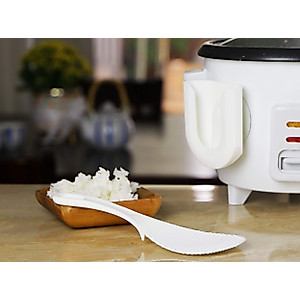 Rice Cooker Spoon Holder by Echo, Rice Cooker Spoon Case, Non-Stick Spatula for Rice Cooker with Spoon Holder, Kitchen Utensils, Rice Spatula