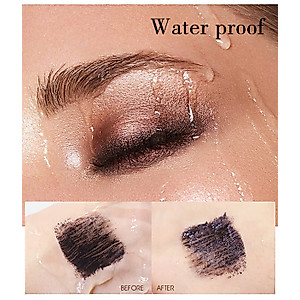 Easilydays Colored Waterproof Mascara for Eyelashes, Colorful Mascara Long Lasting Thick Mascara Rainbow Color Fiber Charming Mascara Makeup, Cosplay Brown White Black Pink Purple Blue Eye Lashes Party Stage Use (#05 Brown)