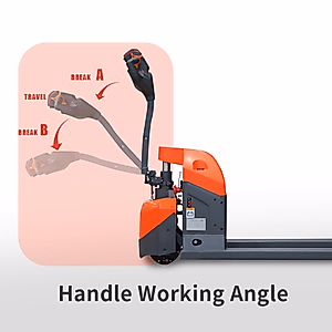 Tory Carrier Full Electric Pallet Truck, Powered Pallet Truck 3300 Lb. Capacity 48 x 27 Forks with Multifunctional Handle, Long Battery Life