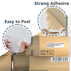 KCMYTONER Compatible with DYMO LW 30251 White Address Barcode Labels 1 1/8" x 3 1/2" Premium Self-Adhesive Replace for LabelWriter 450, 450 Turbo, 4XL, Rollo Zebra Printers, 8 Rolls (130/Roll)