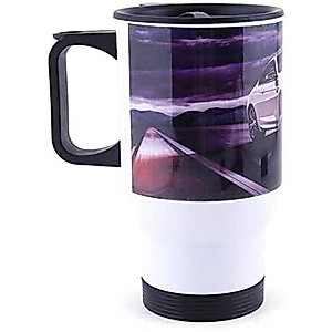 1 piece Stainless Blank Travel Mug white for Sublimation Dye Thermal Heat Press Transfer Coated 14 ounces