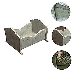 TOYANDONA 1pc Cot Photo Props Wood Photography Crib Wooden Bed for Baby Photo New Photography Crib Wooden Crib Baby Boy Crib Newborn Crib Baby Photography Crib New Born Photo Crib Prop Bed