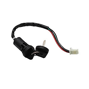 4 Wire Ignition Key Switch for 50cc 70cc 90cc 110cc 125cc Quad ATV 4 Wheeler Go Kart TaoTao Kazuma Sunl (Female Plug)