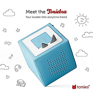 Toniebox Audio Player Starter Set with Playtime Puppy - Listen, Learn, and Play with One Huggable Little Box - Light Blue