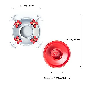 Muse Garden Hummingbird Feeder Replacement Metal Base, Bottle Diameter 1.7 in, Fits Hummingbird Feeders of Muse Garden Only
