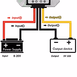 Dasunny DC 12V to DC 19V Converter Voltage Regulator 6A Step-up Power Supply Circuit Module Adapter for Auto Car Truck Vehicle Boat Solar System Electric Motor, WG-12S1906