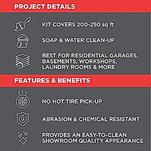 Rust-Oleum 251965 EPOXYSHIELD Garage Floor Coating, 1 Car Kit, Gray