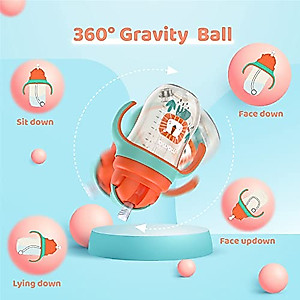 SUPERMAMA Sippy Cups for 1+ Year Old with Spout & Straw(11 Oz), PPSU No Spill Sippy Cups with Weighted Straw, Spill Proof Training Toddler Cups With Handle for Baby 6+ Months