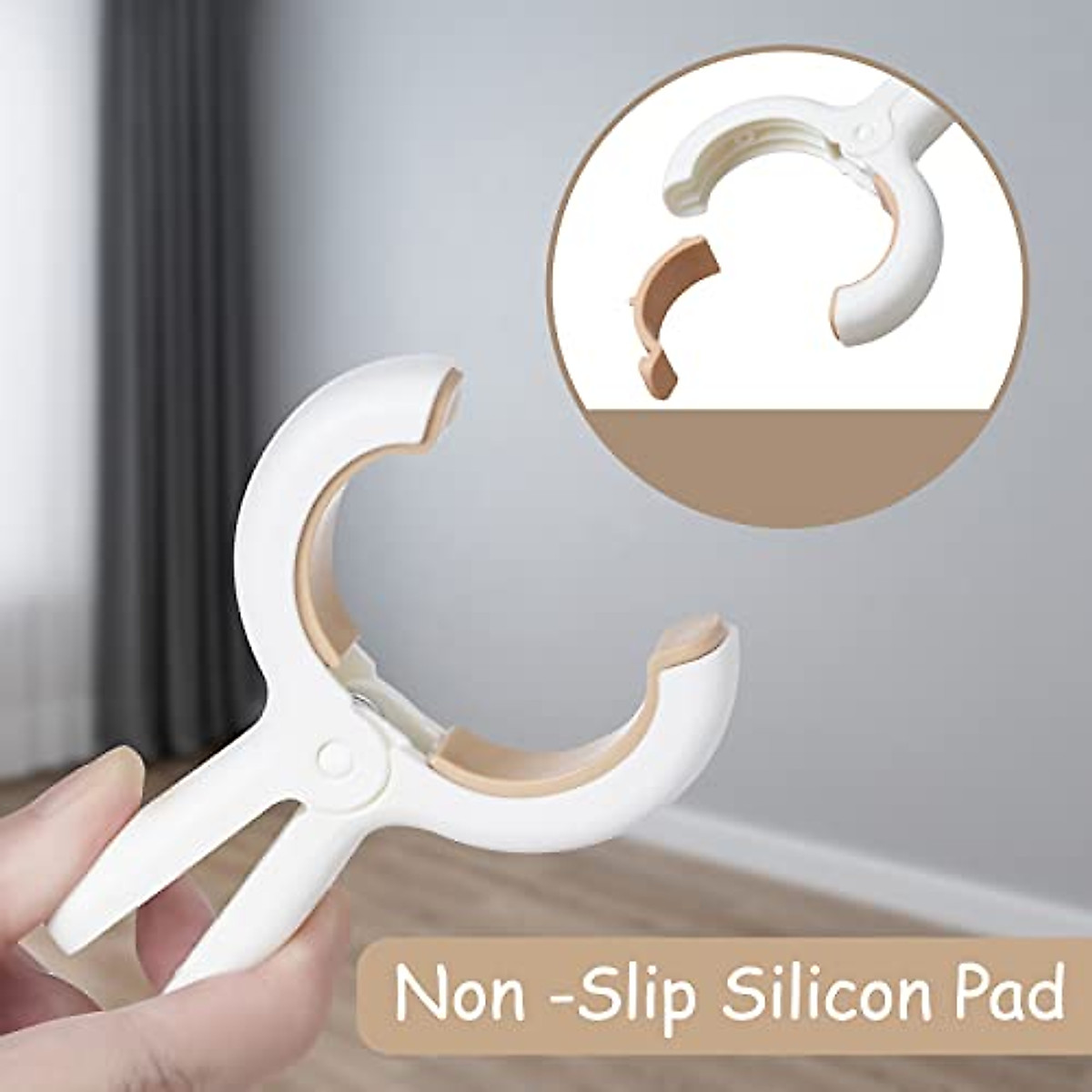 12 Pack Plastic Clothes Pins with Strong Anti-Rust Springs,Heavy Duty Beach Towel Clips,Laundry Clothespins to Keep Your Towel, Clothes, Blankets to Dry on Clothesline and Hanging Rack