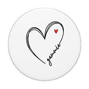 Cute Gammie With Heart Girl Women Girls Mom Mothers Day PopSockets Swappable PopGrip