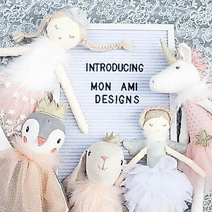 Mon Ami Angel Stuffed Doll - 15", Silver, Soft Elegant Plush Doll for Little Girls, Use as Toy or Room Decor, Great Gift for Kids of All Ages