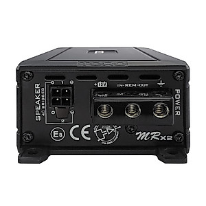 TORO TECH – MRx2, 110w x 2 RMS @ 4 Ohm – 150w x 2 RMS @ 2 Ohm Micro Sized Multi Channel Car Amplifier, Sound Quality Class D Design, Built-in Auto Sensing Turn-On, Full Range or Subwoofer Speaker