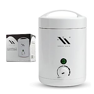 Nova Mini Wax Pot Warmer for Hair Removal - Hard Wax Capacity 4oz - Face and Body (120volt US Plug)