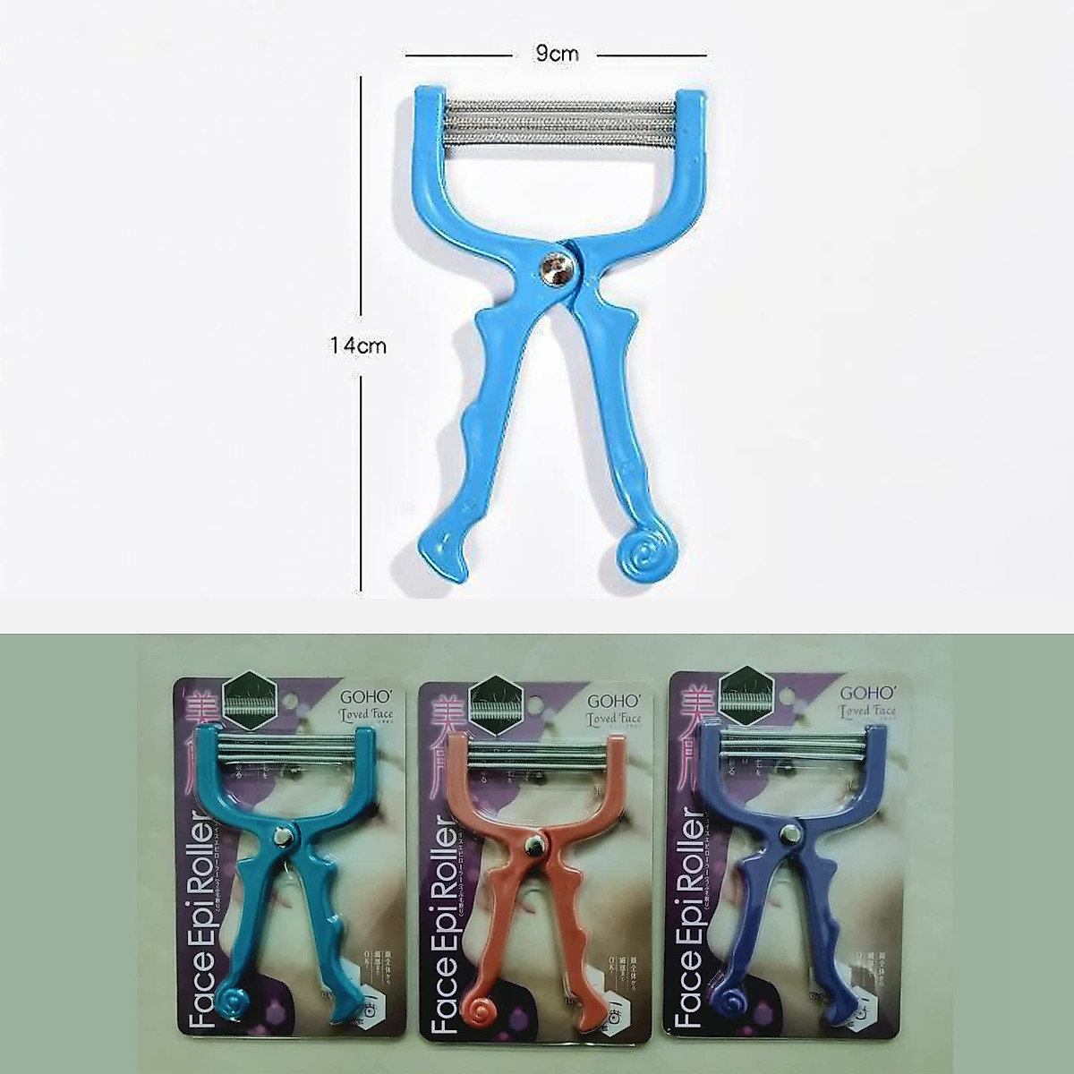 Spring Facial Hair Remover The Original Hair Removal Spring Removes Hair from Upper Lip, Chin, Cheeks and Neck. 100% Stainless Steel Facial Hair Removal Tools Facial Beauty Spring Thread Depilator