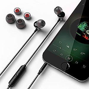 JKSWT-jukstg Earphones Noise Isolating in-Ear Headphones with Pure Sound and Powerful Bass with High Sensitivity Microphone and Volume Control