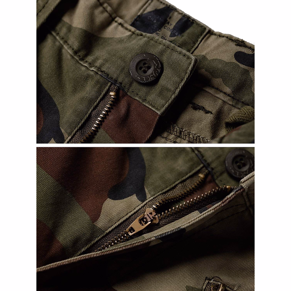 XNMAYA Cargo Pants for Women, Military Army Camo Combat Trousers,Work Camping Hiking Casual Pants with Pockets Grey US 10