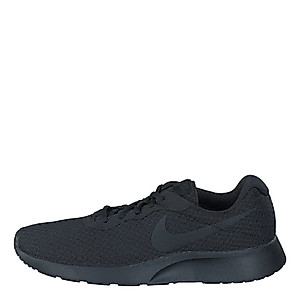 Nike Men's Tanjun Sneakers, Breathable Textile Uppers and Comfortable Lightweight Cushioning, Black/Black-anthracite, 11