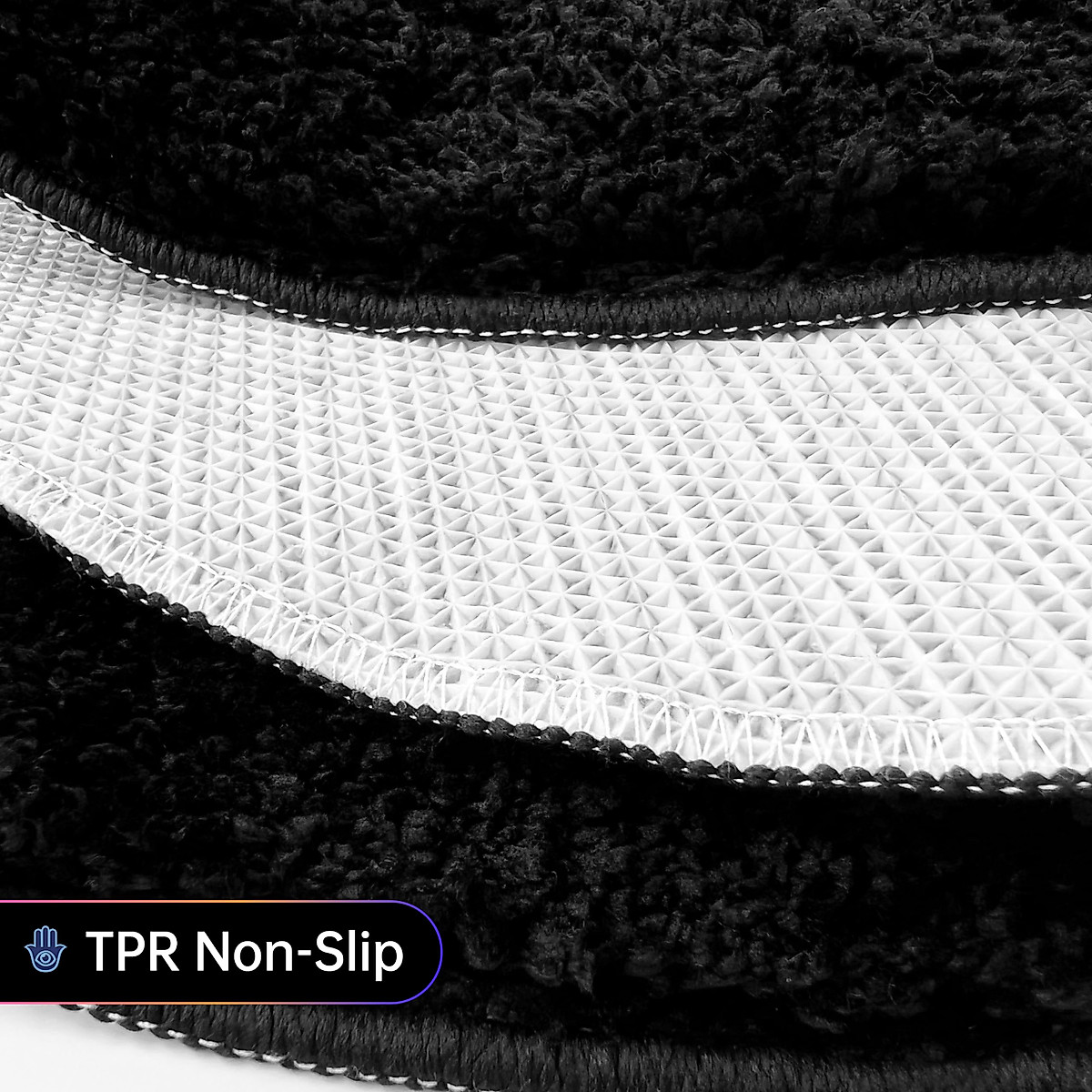 Shrug 8 Ball Rug - 24 Inch Black Hypebeast Rug - Cool Rugs and Cute Rug for Bedroom & Bathroom Aesthetic - Funky Rug for Room Decor Y2k (24"x 24")