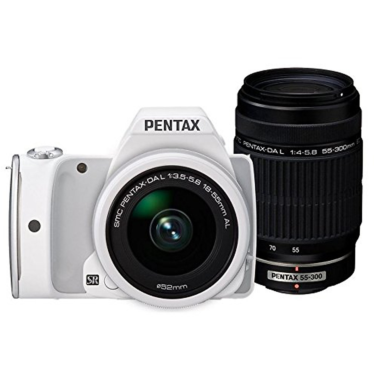 Pentax K-S1 SLR Lens Kit with DA L 18-55 mm and DA L 55-300 mm (White)
