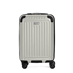 Ben Sherman Sunderland Spinner Travel Upright Luggage, Dover White, 20-Inch Carry On