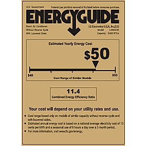 LG 5800 BTU Window Air Conditioners [2023 New] Remote Control Ultra-Quite Compact-size Washable Filter Multi-Speed Fan Cools 260 Sq.Ft. Small Room AC Unit Easy Install White LW6023R