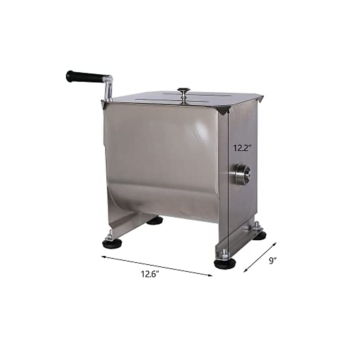 Hakka 15-Pound/7.5-Liter Capacity Tank Stainless Steel Manual Meat Mixers (Mixing Maximum 15-Pound for Meat)