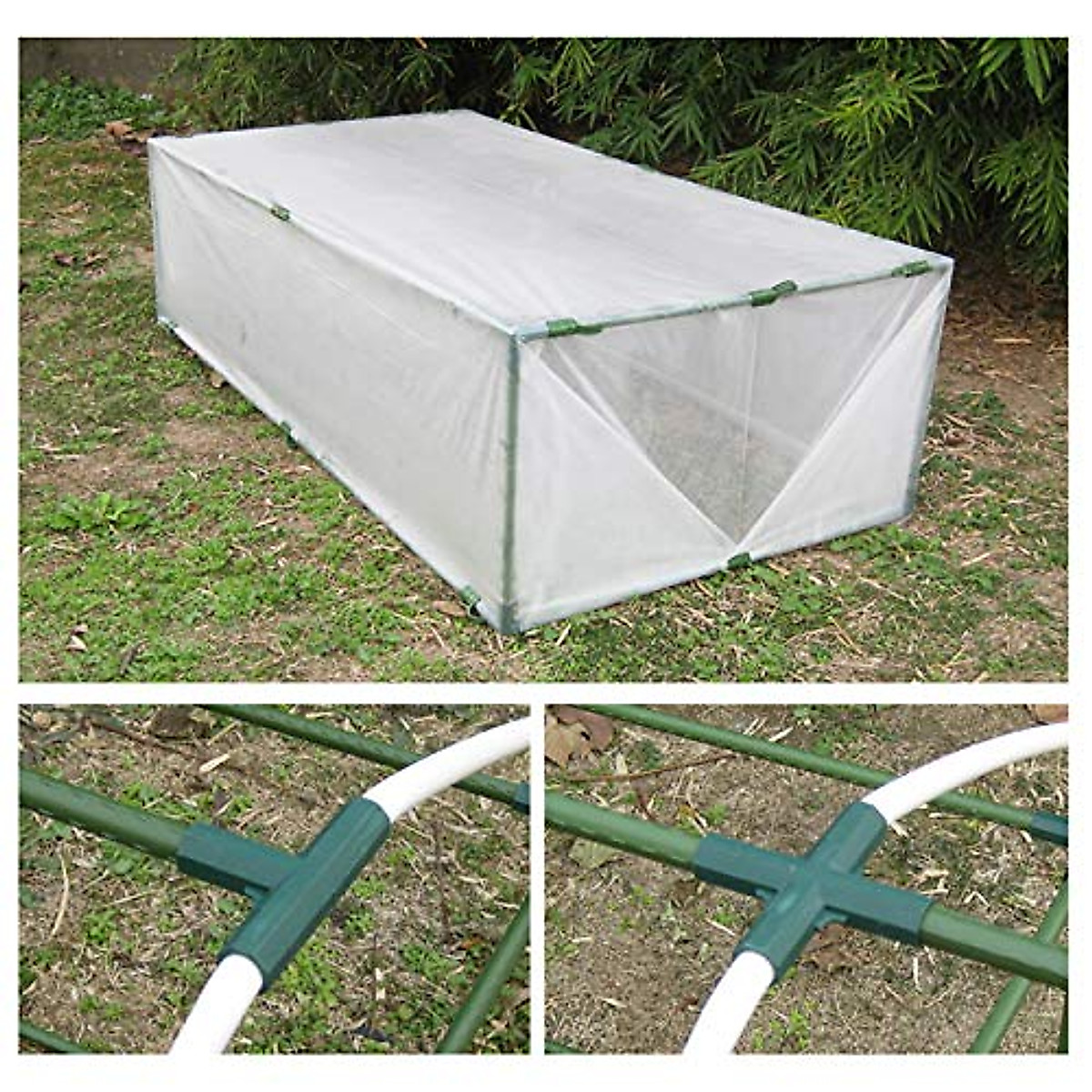 SANGDA Gardening Frame Connector, 30 Pcs 16mm Plastic Greenhouse Frame Furniture Connectors Plant Stakes Fencing Pipe Joint for Flower Stands and Greenhouse Frames Construction