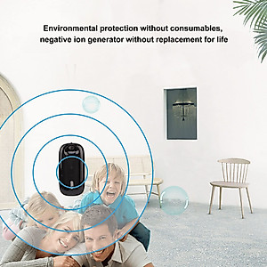 Portable Air Purifier Necklace, Wearable Negative Ionizer Air Cleaner Ultra Quiet Hanging Neck, Multifunctional Portable Air Freshener for Travel Party Kids Pet (Gold)