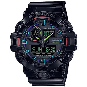 Casio G-Shock GA700 Gamer's Rainbow Black