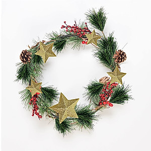 Jylucky 65 PCS Artificial Pine Needles Branches, Small Pine Twigs Greenery Plants Pine Leaves Needle for DIY Garland Wreath Christmas Thanksgiving Wedding Home Garden Decoration