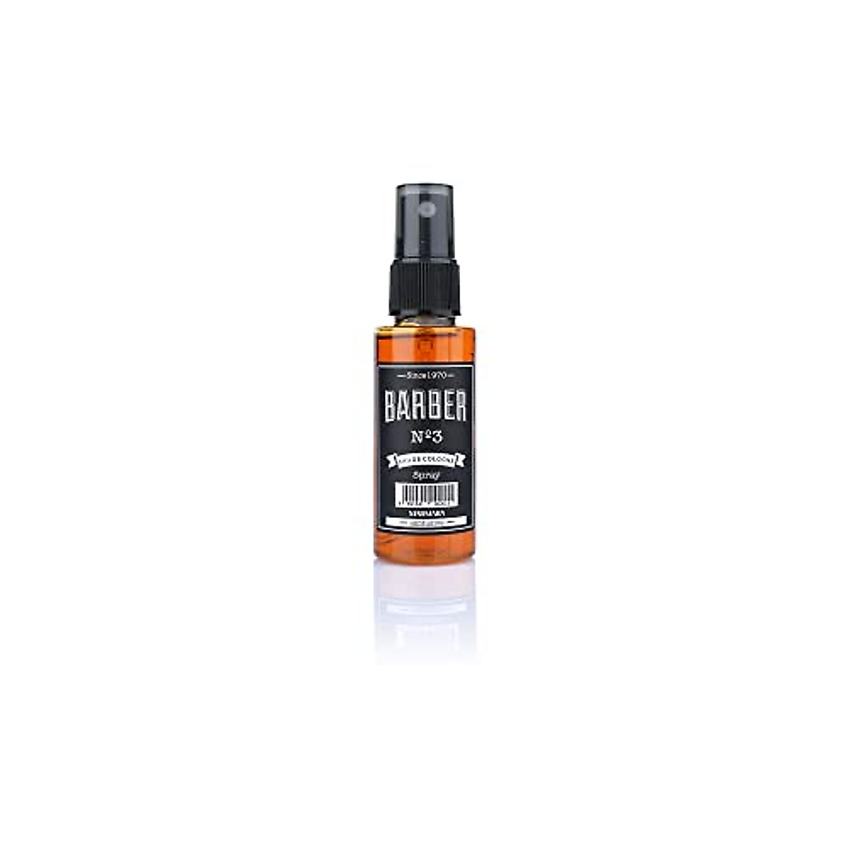 barber marmara No.3 Mini Eau de Cologne Pump Spray for Men (1 x 50 ml) Aftershave Men - Fragrance Water for On the Go - Men's Travel Size - 70° Alcohol | Fragrance Bottle with Atomiser