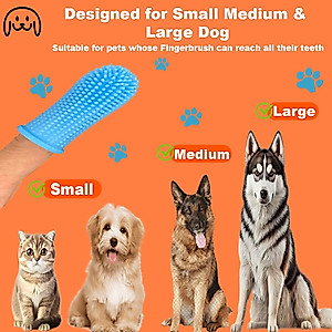 Generic Dog Tooth Brush, Dog Tooth Brushing Kit, Cat Toothbrush, Pet Brushing Kit,Dog Teeth Cleaner Keep Your Pet's Smile Bright with Our Premium Dental Care Tool Dog Finger Tootthbrush Silicon