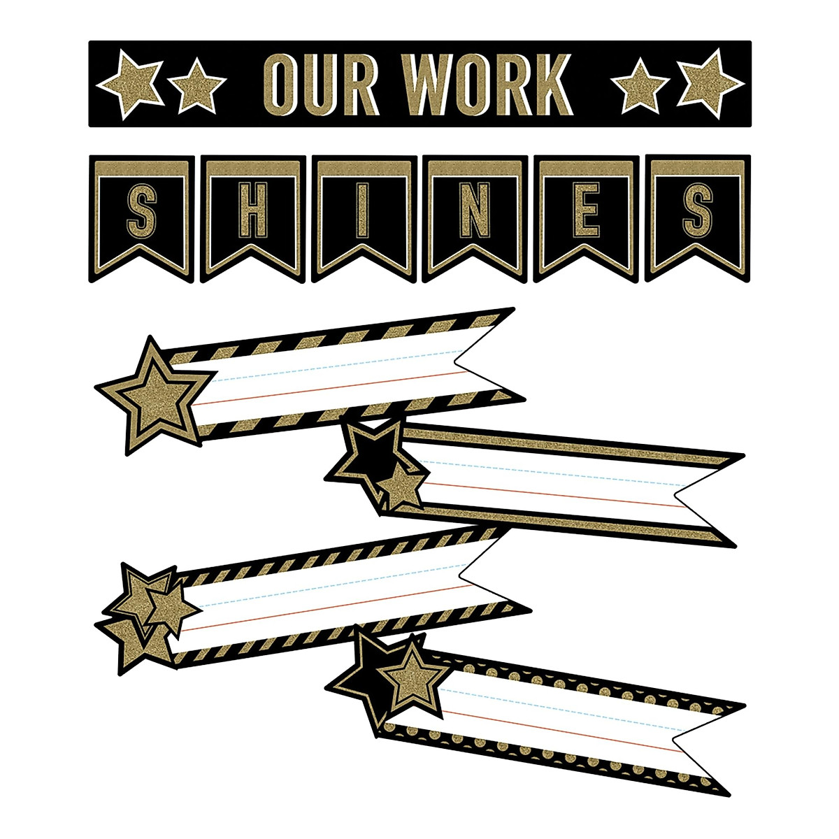 Sparkle and Shine Super Star Student Work Mini Bulletin Board Set