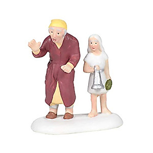 Department 56 Porcelain,Sisal Dickens Christmas Carol Village Scrooge's Boyhood Home House Lit Building and Accessories Boxed Set, 5.91 Inch, Multicolor