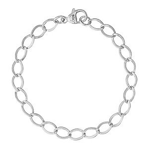 Reeds Exclusive Sterling Silver Mustard Seed 3D Charm and Bracelet Set