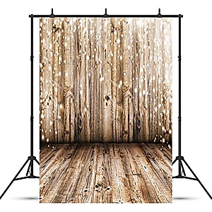 SJOLOON 5x7ft Rustic Wood Vinyl Photography Backdrop Nostalgia Wood Floor Photo Backdrop Baby Newborn Photo Studio Props JLT10359