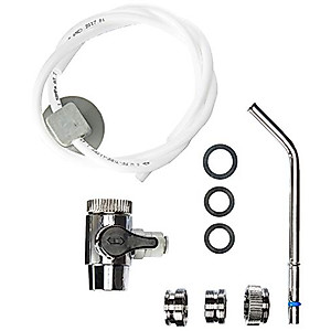 Brondell H625 Pearl Countertop Water Filter System for Kitchen Sinks, Carbon Block Filtration System and Dispenser Attaches to Faucet, 6-Month Filter Lifespan, White