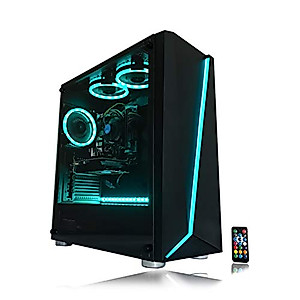 Alarco Gaming PC Desktop Computer Intel i5 3.10GHz,8GB Ram,1TB Hard Drive,Windows 10 pro,WiFi Ready,Video Card Nvidia GTX 650 1GB, 3 RGB Fans with Remote
