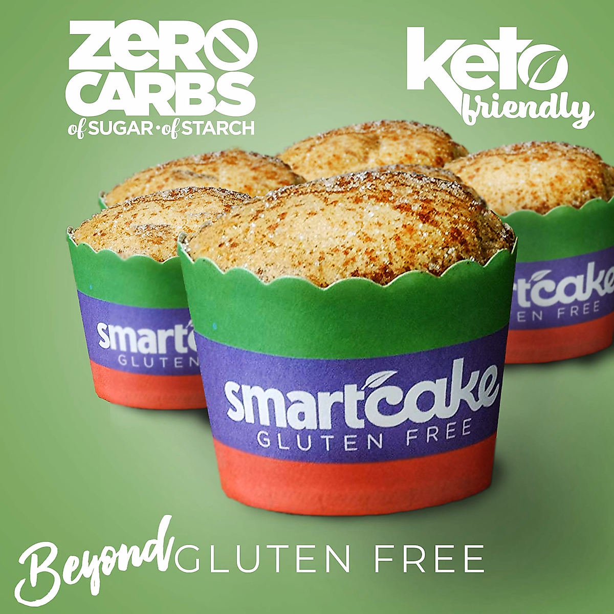 Smart Baking Company Smartcake, Sugar Free, Gluten Free, Low Carb, Keto Dessert(Vanilla Latte, 8 CT)