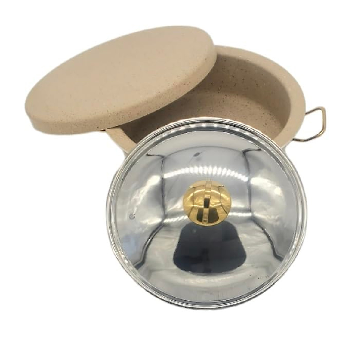 Maqluba (Makloubah) Aluminum Non-Stick Granit Coated Pot طنجرة المقلوبه