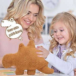 TVVPGG Dino Nugget Plush,18 in Dino Nugget Pillow Stuffed Toy, Funny Dino Chicken Nuggets Pillow Gifts for Kids Adults Girlfriend Christmas