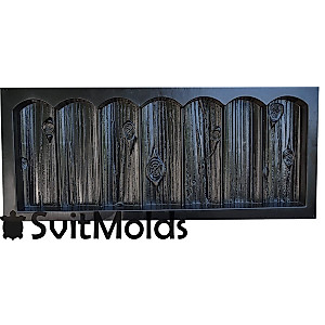 Concrete Mold Edge Stone Mold Log Edging Border ABC Plastic Sold 1 Piece (Br12-Small)