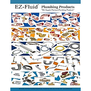 10Pcs EZ-FLUID Heavy Duty 1/2" Angle Stop Valve,1/2" Nom. (5/8"OD) Compression x 3/8"OD Outlet Water Shut Off Valves,1/4 TurnMetal Handle Angle Valve For Water Pipes,For Sink,Toilet,Faucet Valve