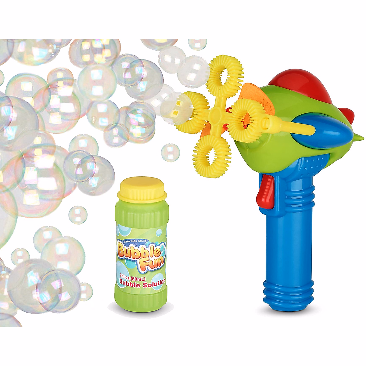 BAMGO Bubble Blaster for Kids (Boys, Girls) | Toy Bubble Gun| Non-Toxic and Leak Resistant| Outdoor Games | Bubble Machine | Bubbles for Kids and Toddlers | Easter Basket Stuffers