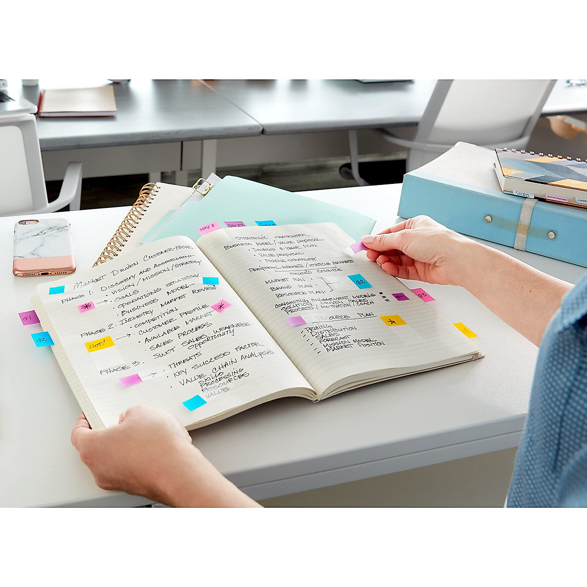 Post-it Flags Value Pack, 50/Dispenser, 4 Dispensers/Pack, 1 in Wide, Assorted Colors, Includes FREE Flags + Highlighter (680-RYBGVA)