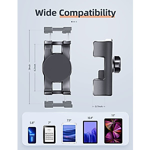 eSamcore Dashboard Tablet Holder for Car Suction Cup Car Mount with Large Clamp for All 6"-11" Apple iPad Samsung Galaxy Tab Tablet