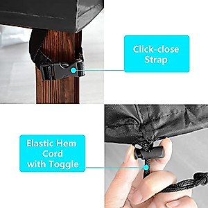 Outdoor Chair Covers Waterproof 1 Pack, High Back Patio Chair Covers for Outdoor Furniture Cover, Stacking Chair Cover Anti-UV, Snow Dust Wind-Proof, Patio Furniture Covers 47"×25"×25"