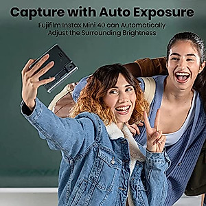 Fujifilm Instax Mini 40 Instant Film Camera with Twin Film Pack (20 Exposures) Bundle (2 Items)