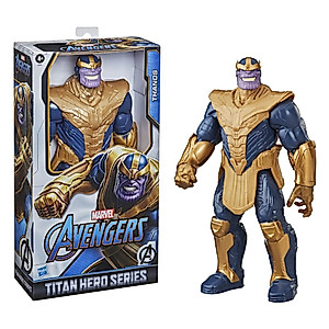 Marvel Avengers Titan Hero Series Blast Gear Deluxe Thanos Action Figure, 30-cm Toy, Inspired byMarvel Comics, for Children Aged 4 and Up