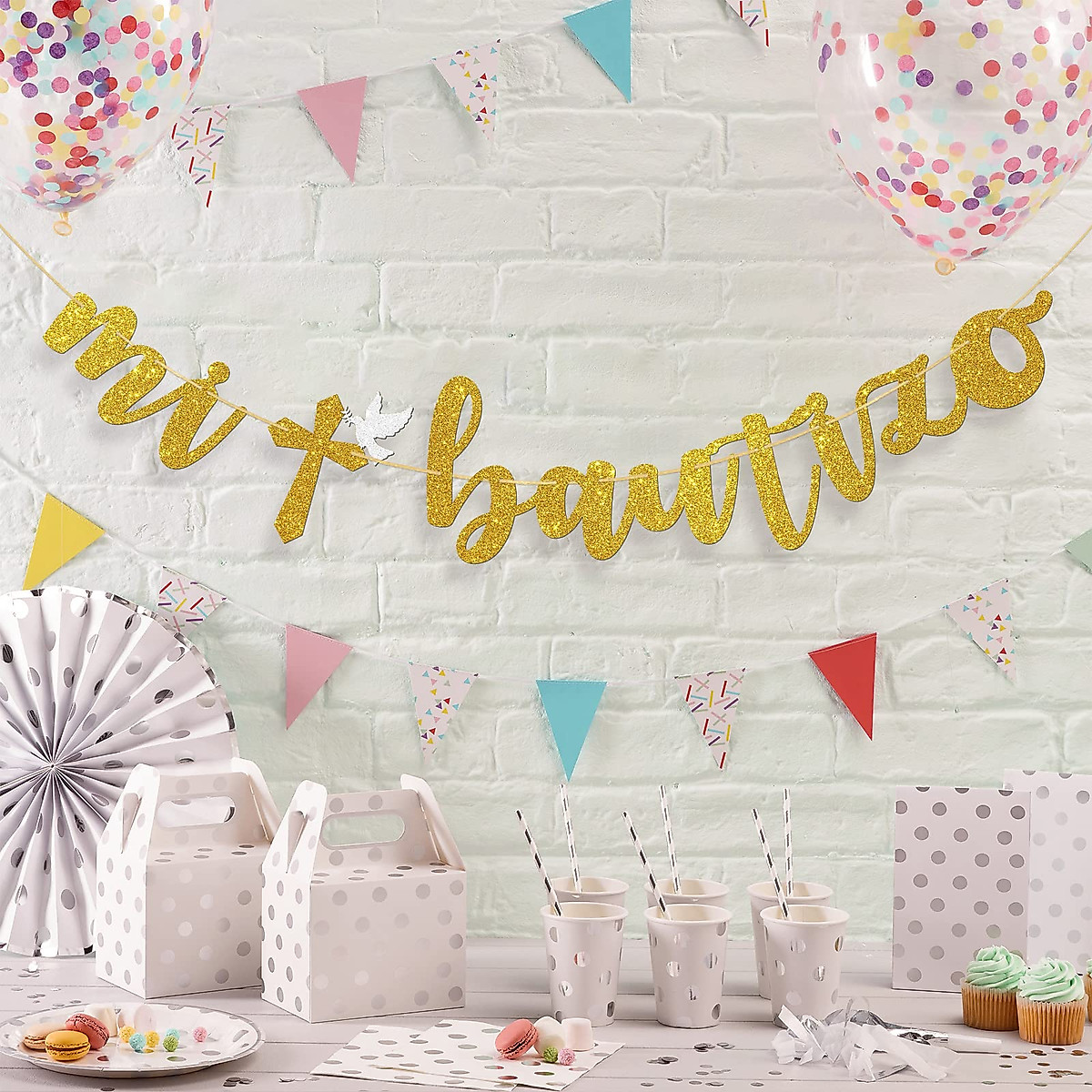 Halawawa Mi Bautizo Banner, Baby Baptism, Christening, First Holy Communion Decorations, Baby Shower Baptism Girls boys Christening Celebration Decor